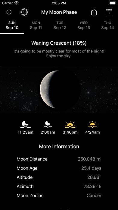 My Moon Phase - Lunar Calendar App Download | WorldsApps