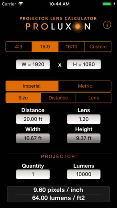 Descarga de la aplicación Projector Lens Calculator | WorldsApps