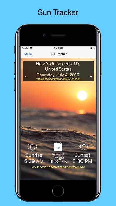 Sun Tracker - sunrise & sunset App Download | WorldsApps