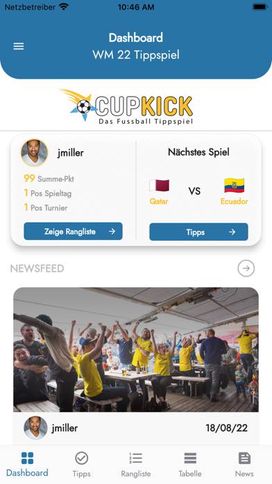 Cupkick – Das Tippspiel herunterladen | WorldsApps