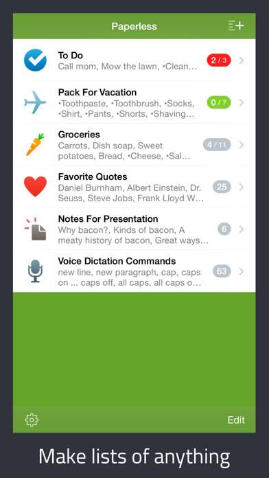 Paperless: Lists plus Checklists App Download | WorldsApps