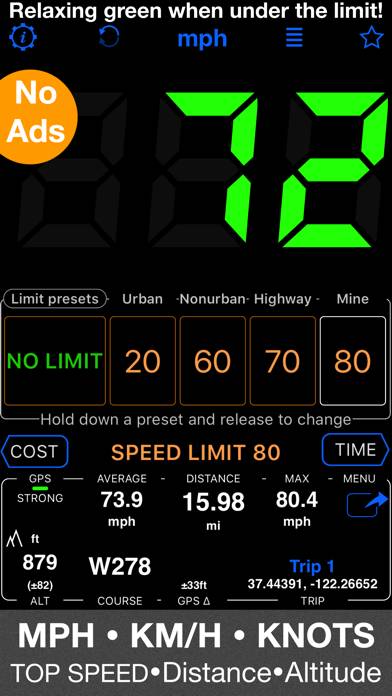 Speedometer 55 GPS Speed & HUD App Download | WorldsApps