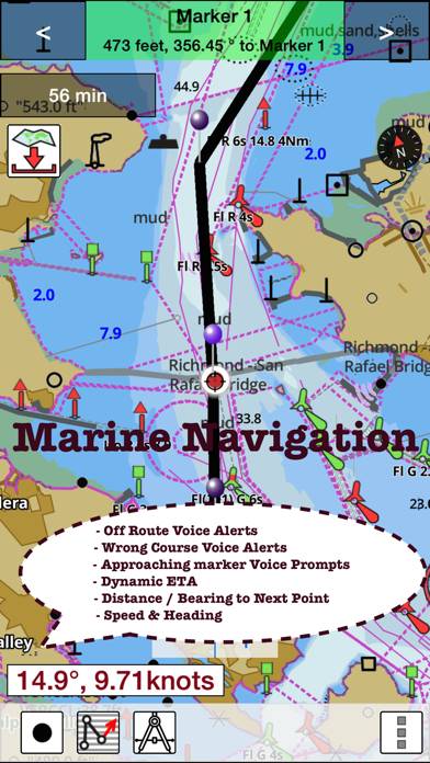 Marine Navigation - Lake Depth Maps - USA - Offline Gps Nautical Charts ...
