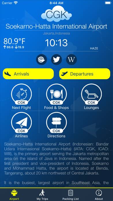 Scarica l'app Jakarta Airport (CGK) plus Radar | WorldsApps