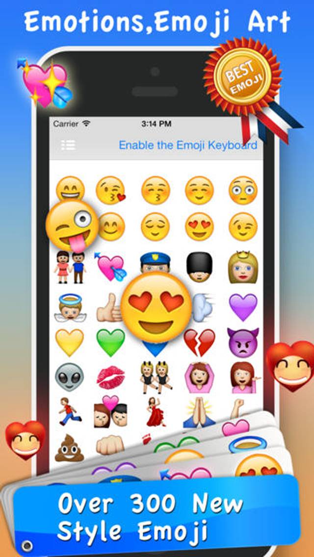 Emoji Emoticons & Animated 3D Smileys PRO - SMS,MMS Faces Stickers for ...