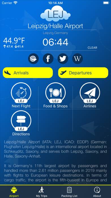 Leipzig Airport (LEJ) plus Radar App Download