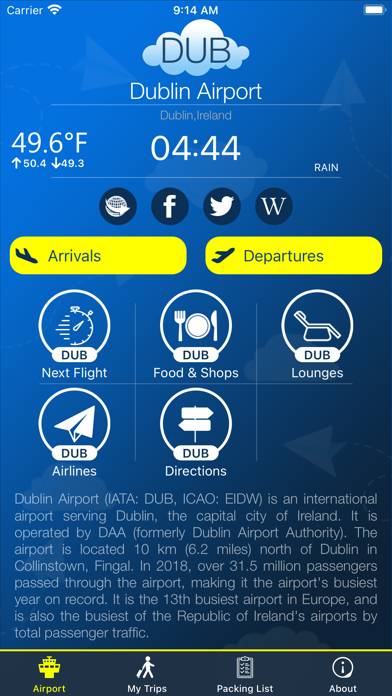 Dublin Airport (DUB) plus Radar App Download | WorldsApps