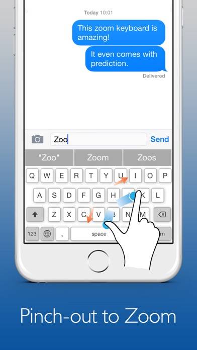 Zoom Keyboard – with Prediction: Custom Keyboard for iOS8 Descargar